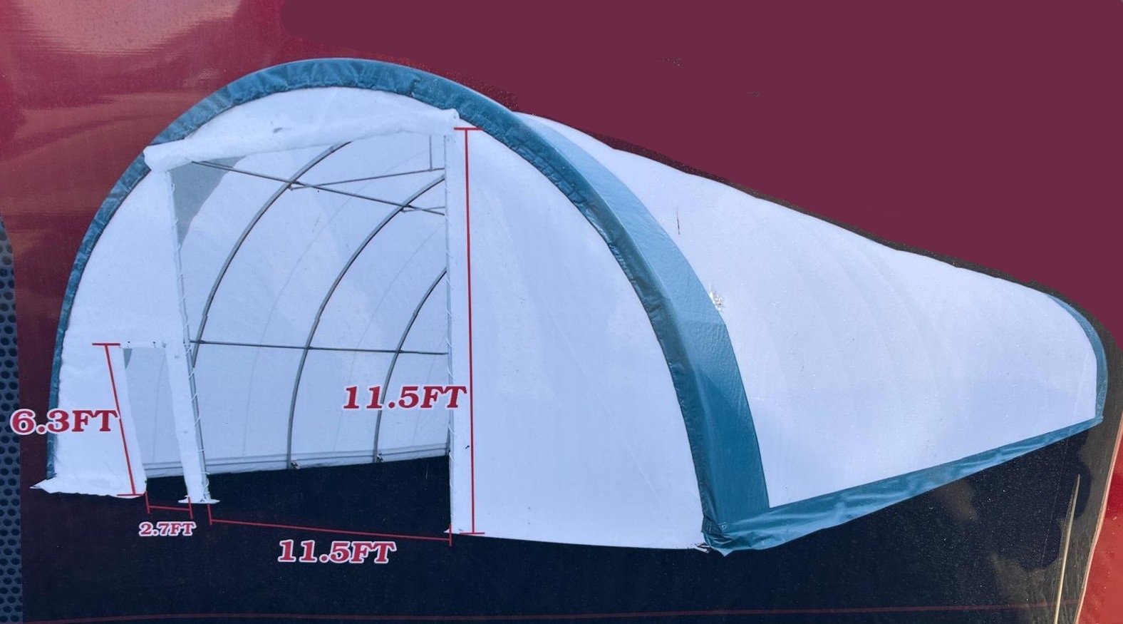 30ft x 85ft x 15ft Steel Framed PVC Storage Shelter | Witham