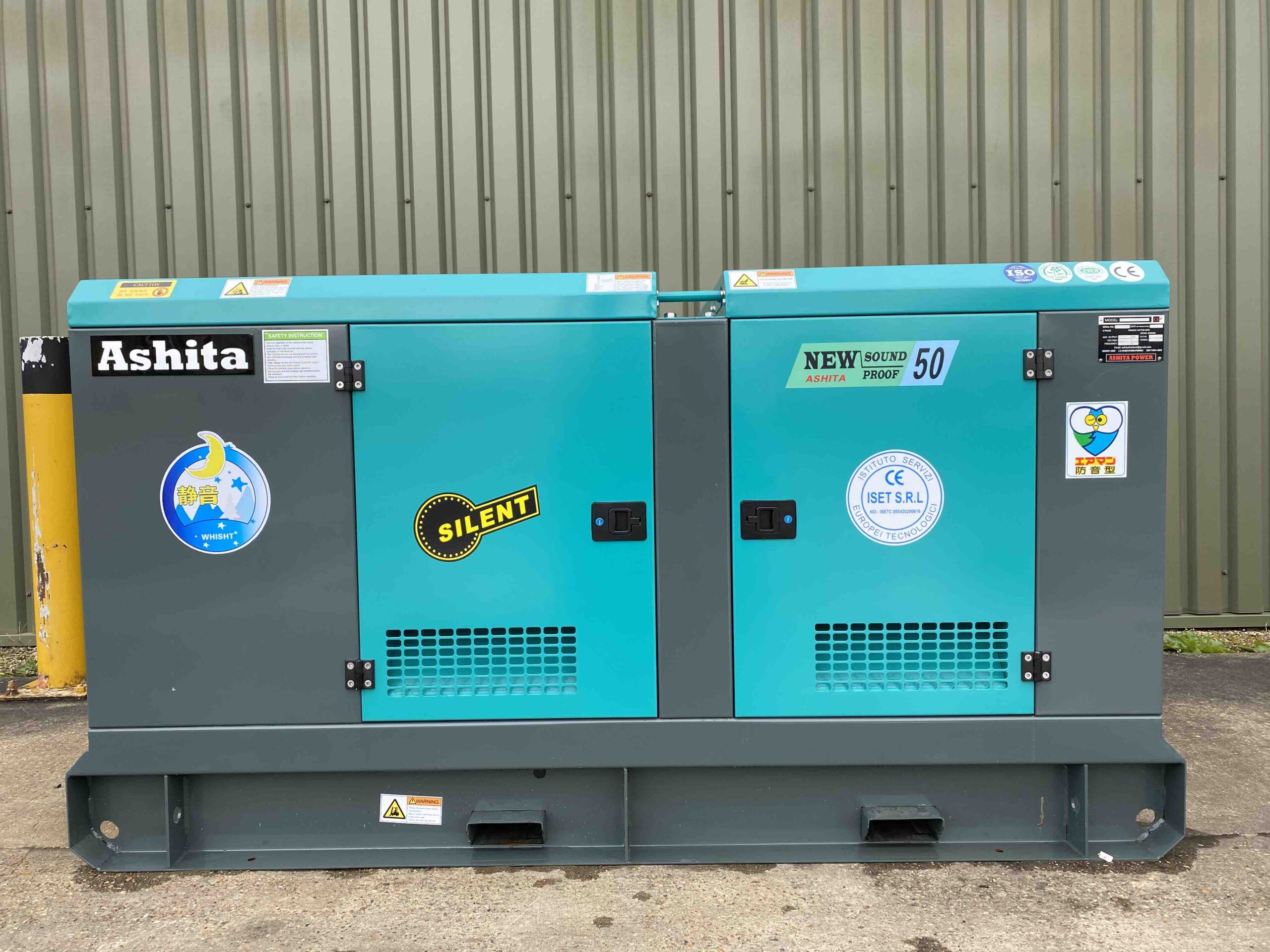 Ashita AG3-50e 50kva 3 Phase : Diesel Generator | Witham