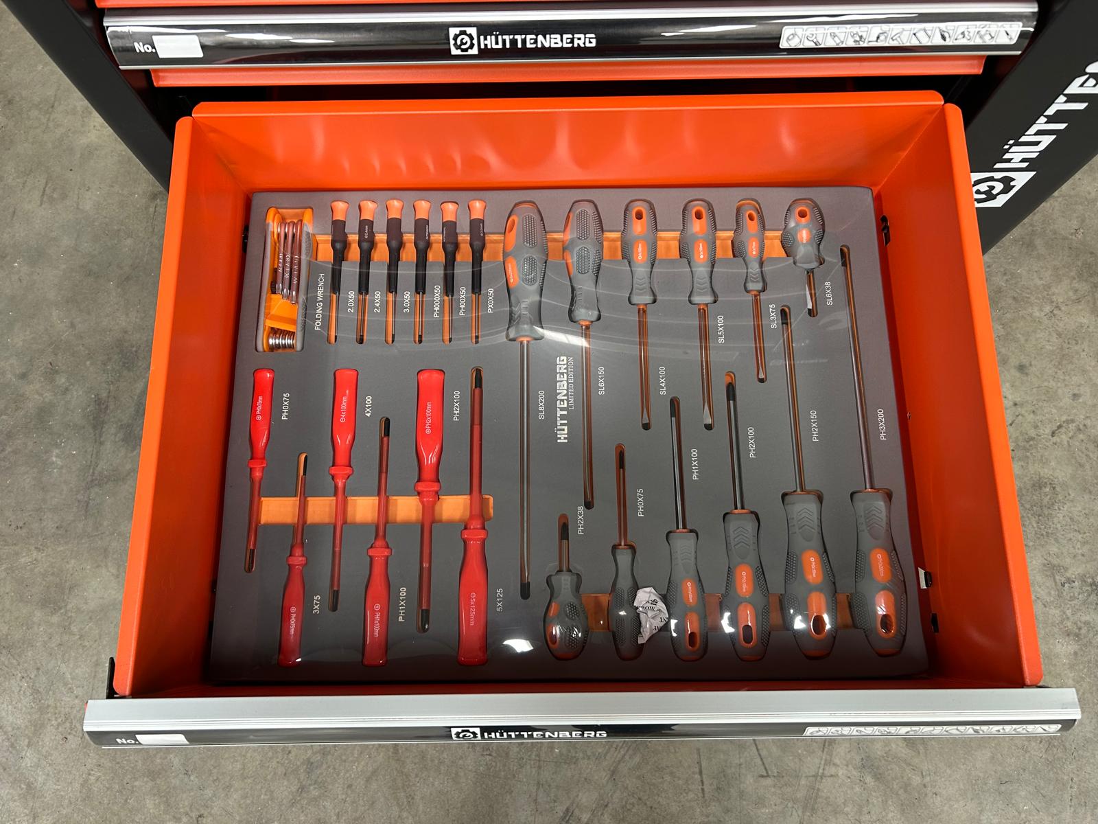 Huttenberg Roll cab 6 drawer Tool cabinet: Complete with - Witham ...