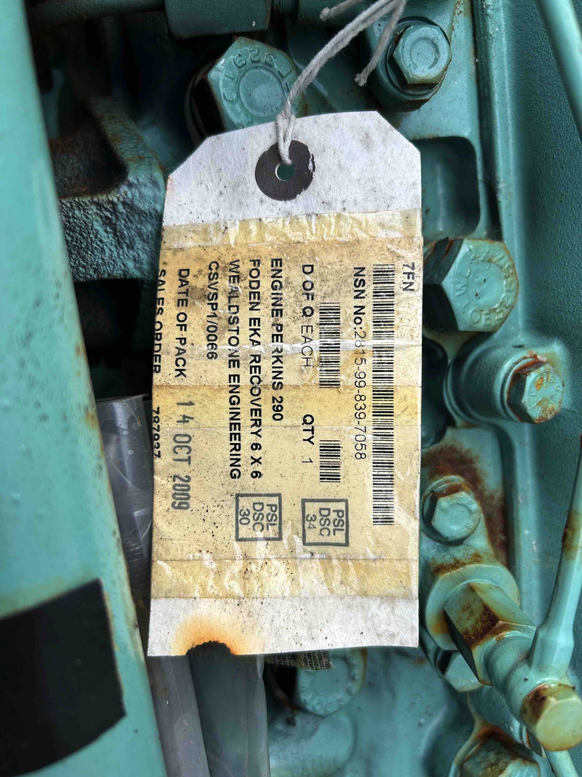 Rolls Royce Perkins Eagle 290L : Foden 6×6 Engine - Witham Specialist ...